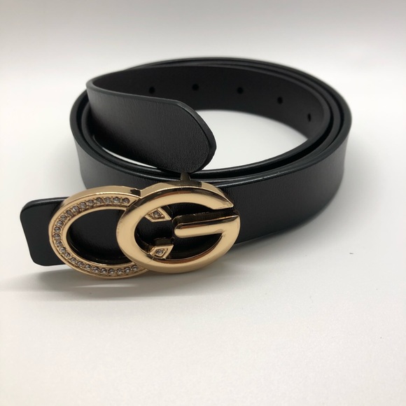 Accessories | Nwot Dark Brown Cg Leather Belt | Poshmark
